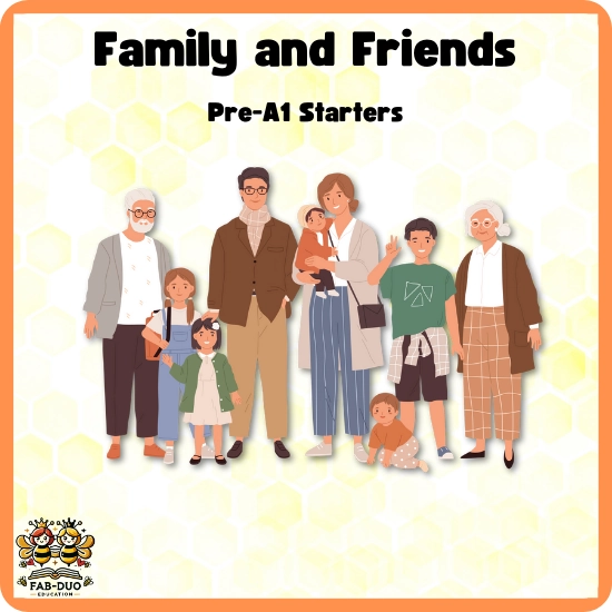 Printable Flashcards: Family and Friends Vocabulary for PRE-A1 Starters ...